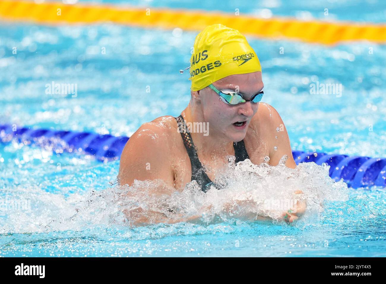 Chelsea Hodges of Australia in action during the Women's 100m ...