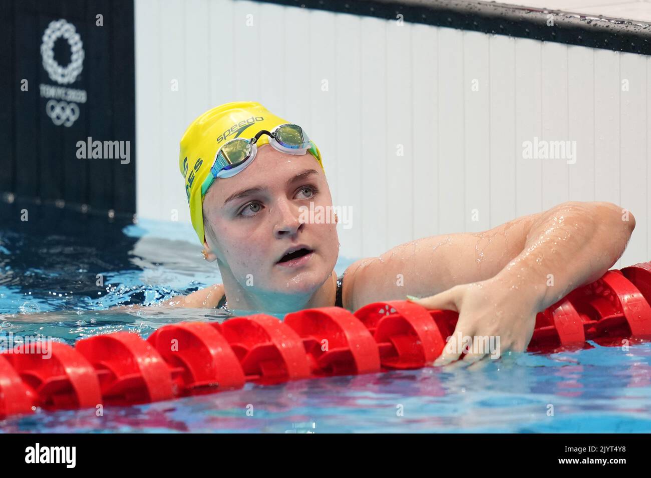 Chelsea Hodges of Australia reacts following the Women's 100m ...