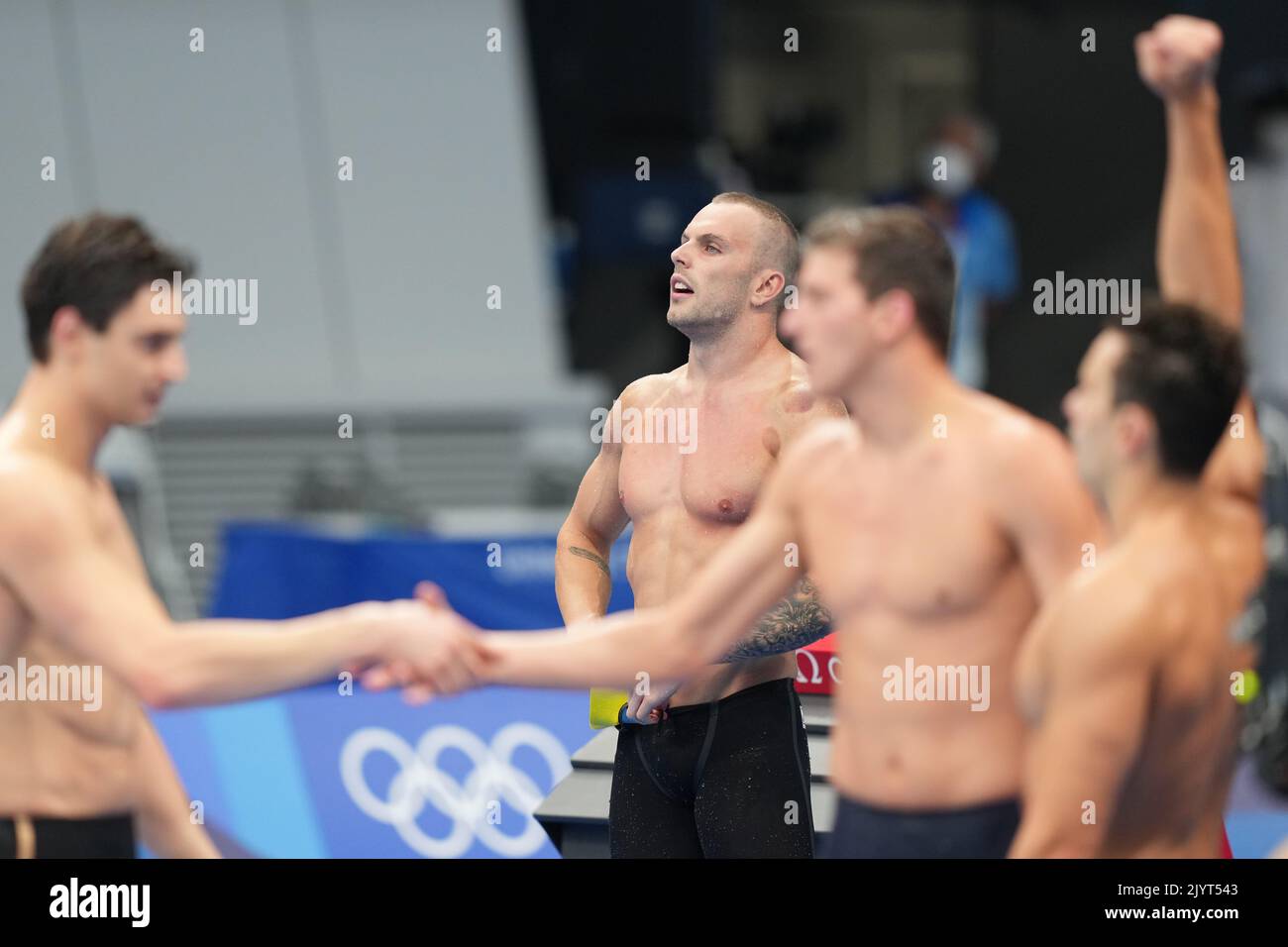 Australia’s 4x100m freestyle relay team of Matthew Temple, Zac Incerti ...