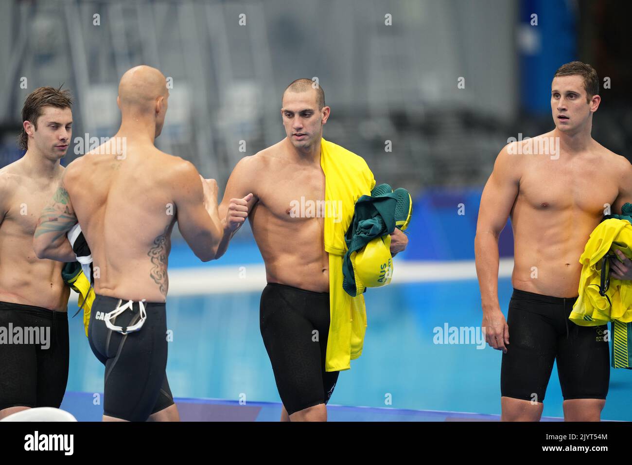 Australia’s 4x100m freestyle relay team of Matthew Temple, Zac Incerti ...