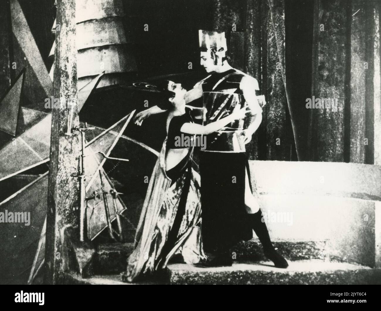 Russian actress Yuliya Solntseva in the science-fictiom movie Aelita ...