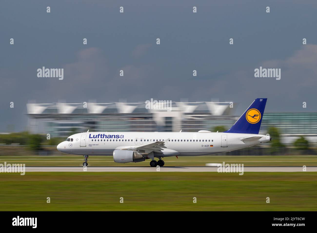 Lufthansa Airbus A320-214 With The Aircraft Registration Number D-AIZF ...
