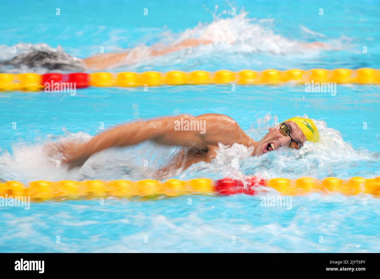 Zac Incerti of Australia competes in the Men’s 4 x 200m Freestyle Relay ...