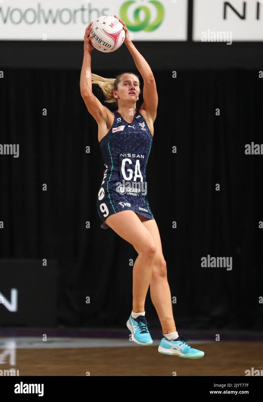 Ruby Barkmeyer of the Vixens in action during the Round 12 Super ...