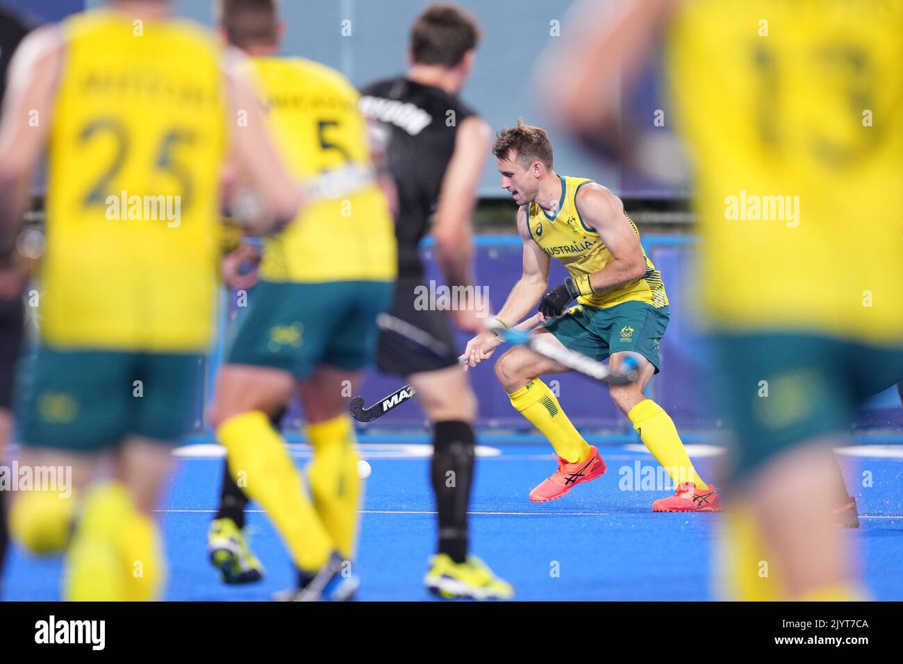 Joshua Simmonds of Australia in action during the Men’s Hockey Pool A ...