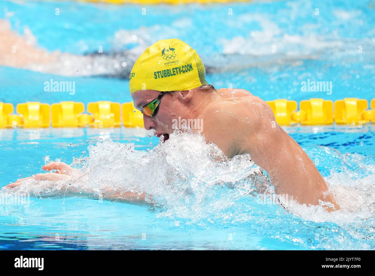 Zac Stubblety-Cook of Australia competes in the Men’s 200m Breastroke ...