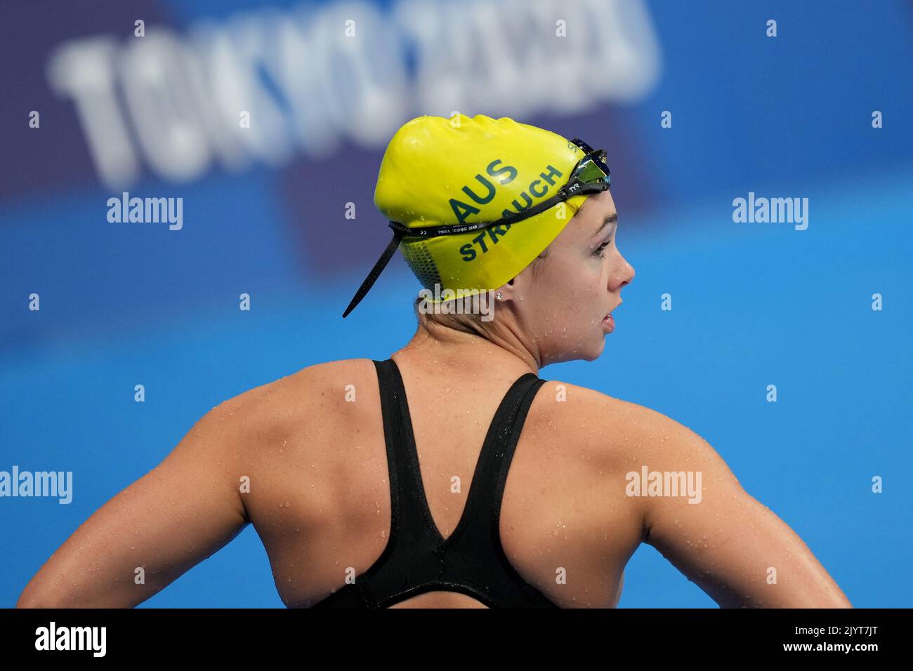 Jenna Strauch of Australia reacts after competing in the Women’s 200m ...