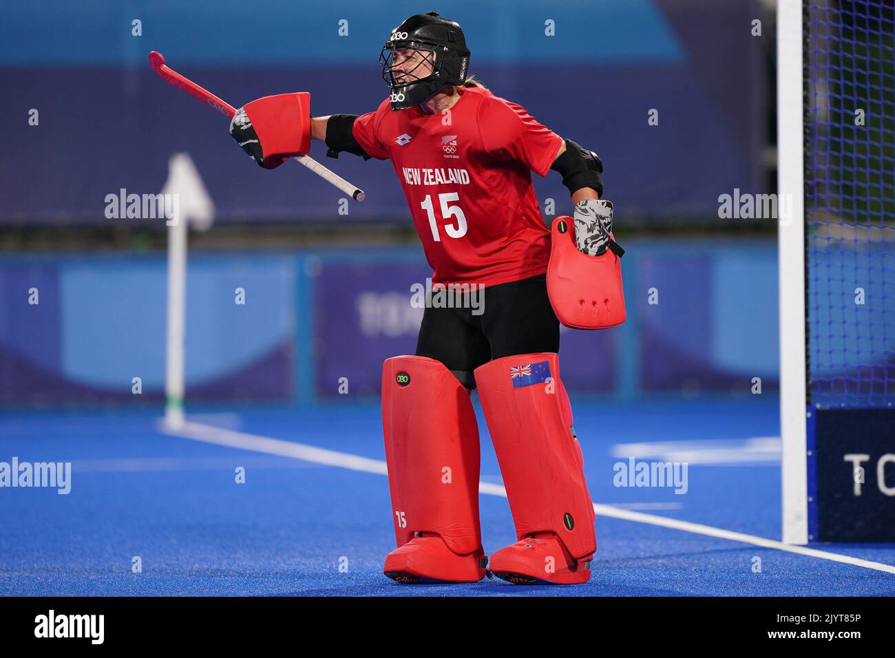 Grace O’Hanlon of New Zealand during the Women’s Pool B Hockey match ...