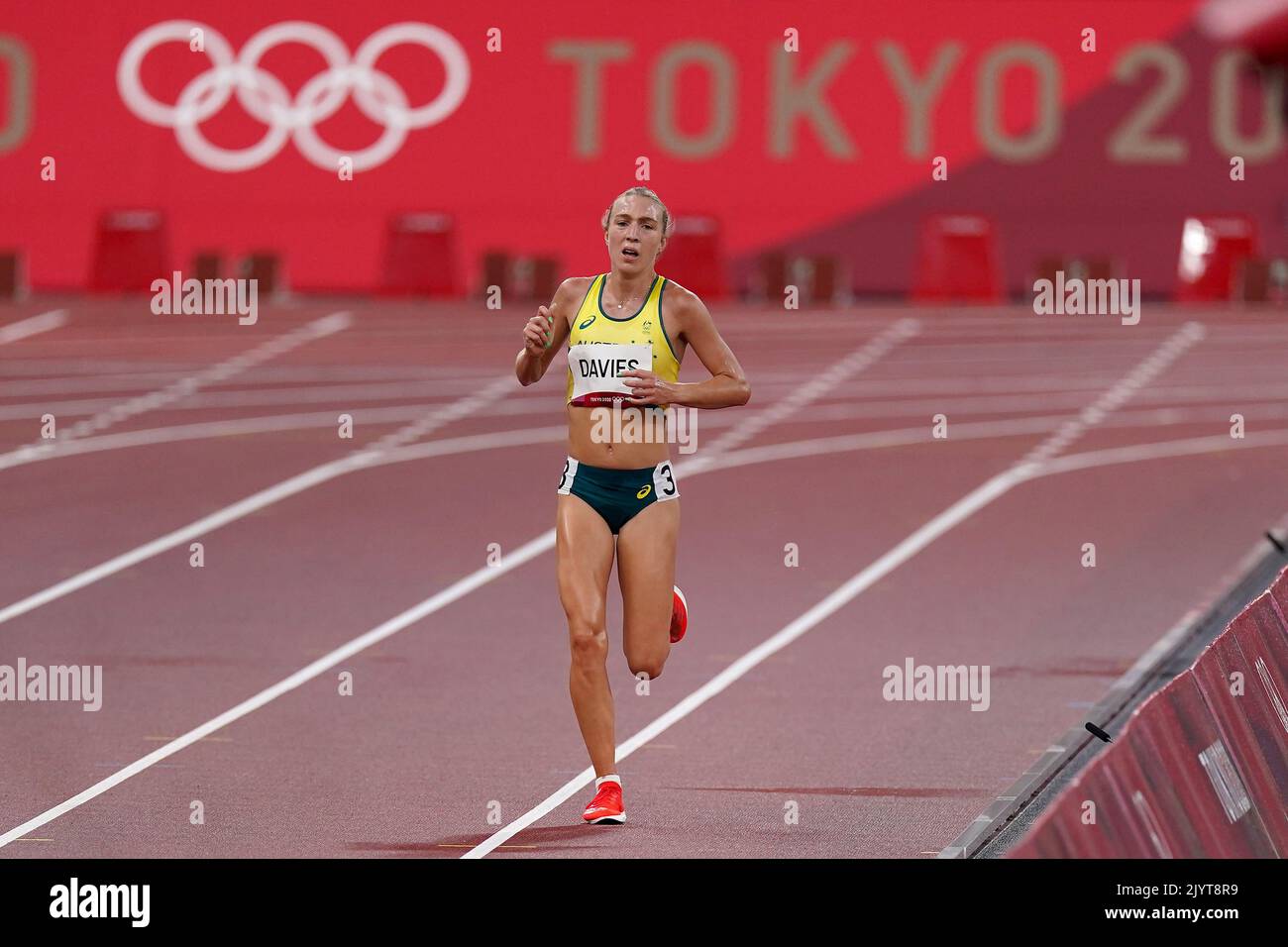 Rose Davies of Australia during the Women’s 5000m heats at the Olympic ...