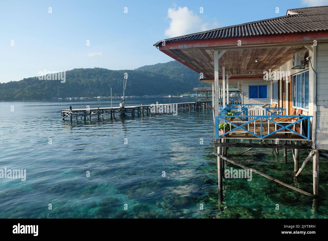 Indonesia Anambas Islands - Kelong houses in Terempa fishing village ...