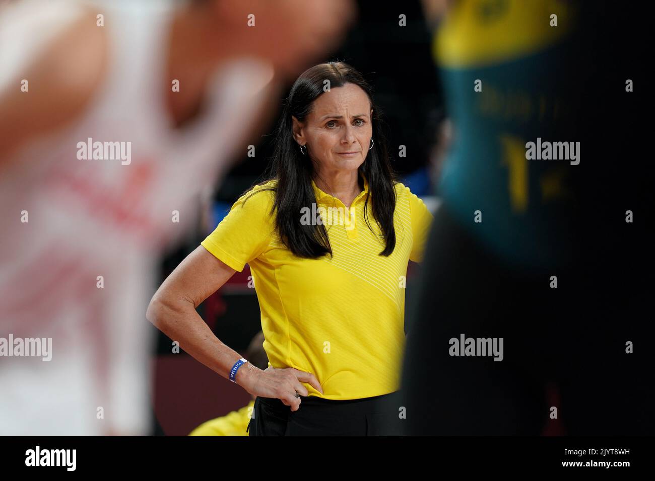 Opals coach Sandy Brondello watches on during the Women's Preliminaries ...