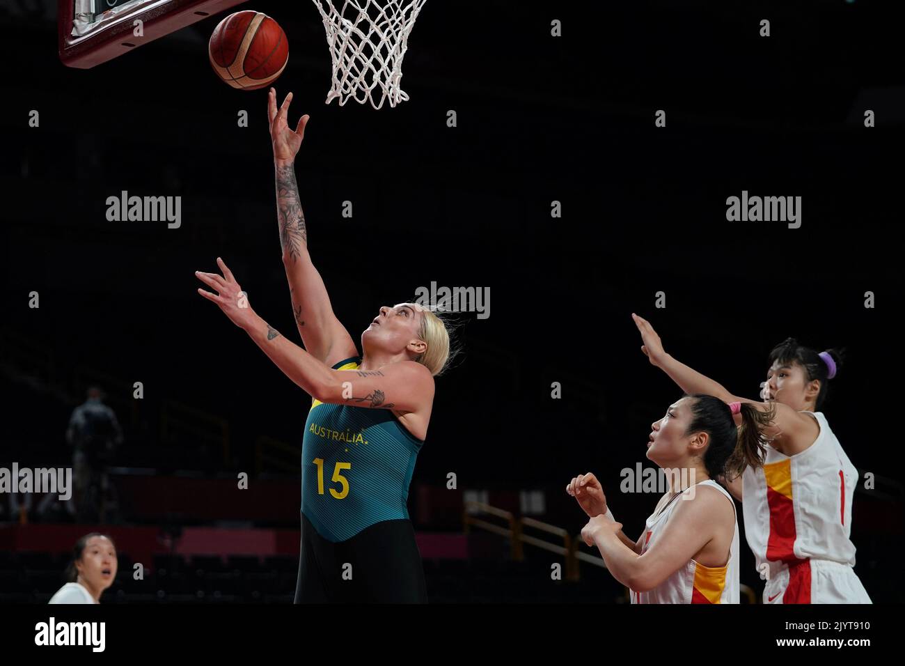 Cayla George of Australia during the Women's Preliminaries Group C ...