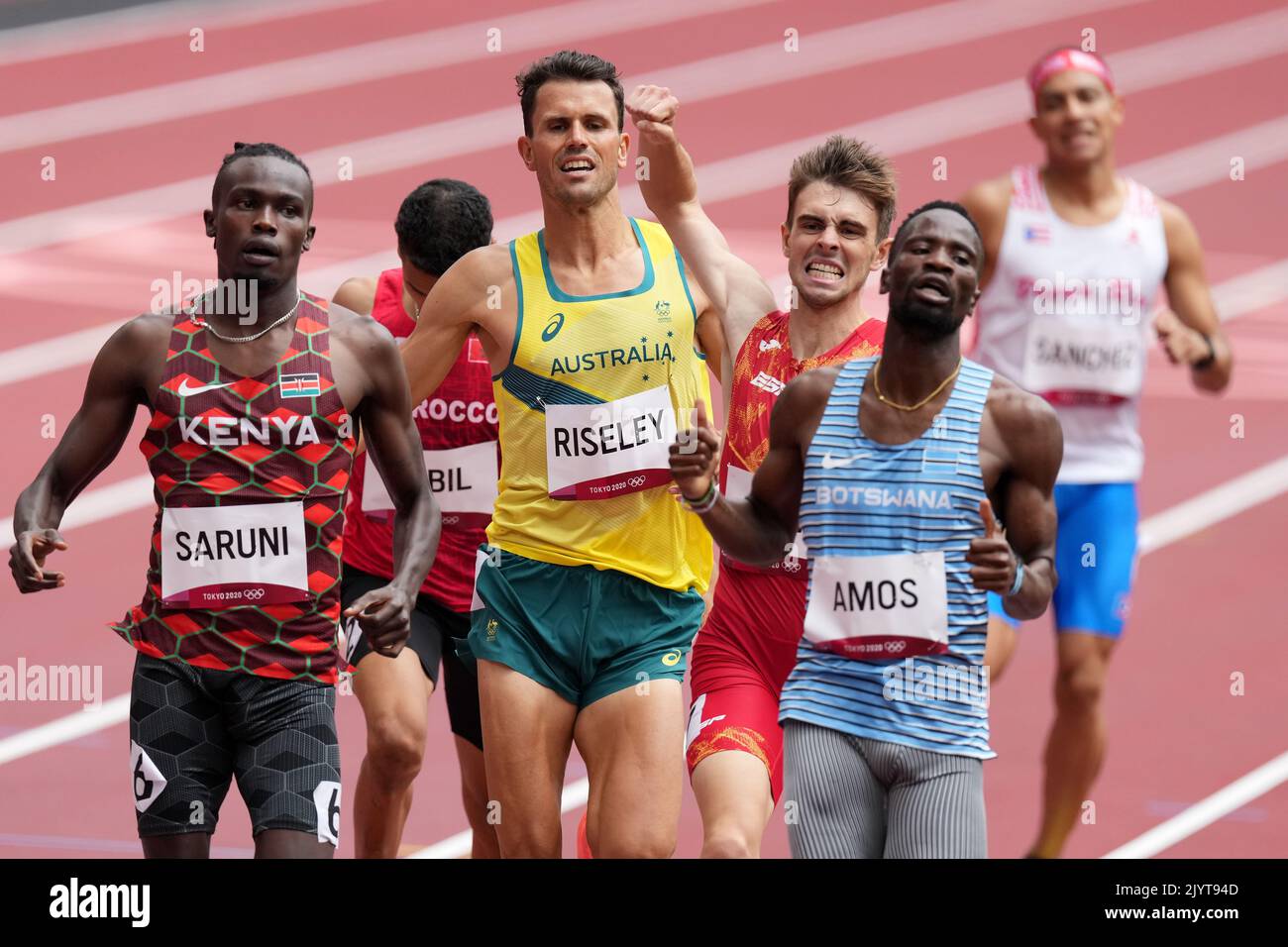 Jeffrey Riseley of Australia during the Men’s 800m heats at the Olympic ...