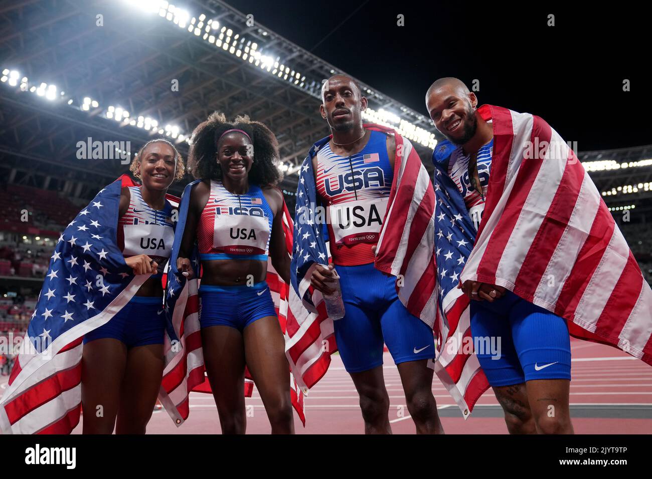 Team USA pose for a photograph following their bronze medal finish in ...