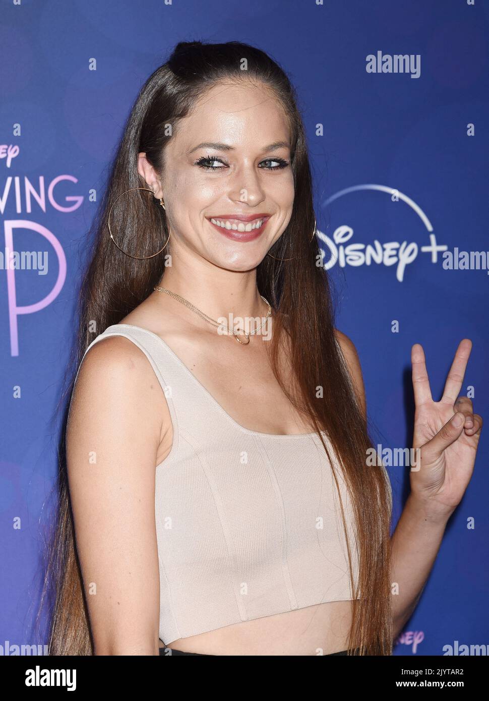 Alexis Knapp arriving to the "Growing Up" Premiere held at Neuehouse ...