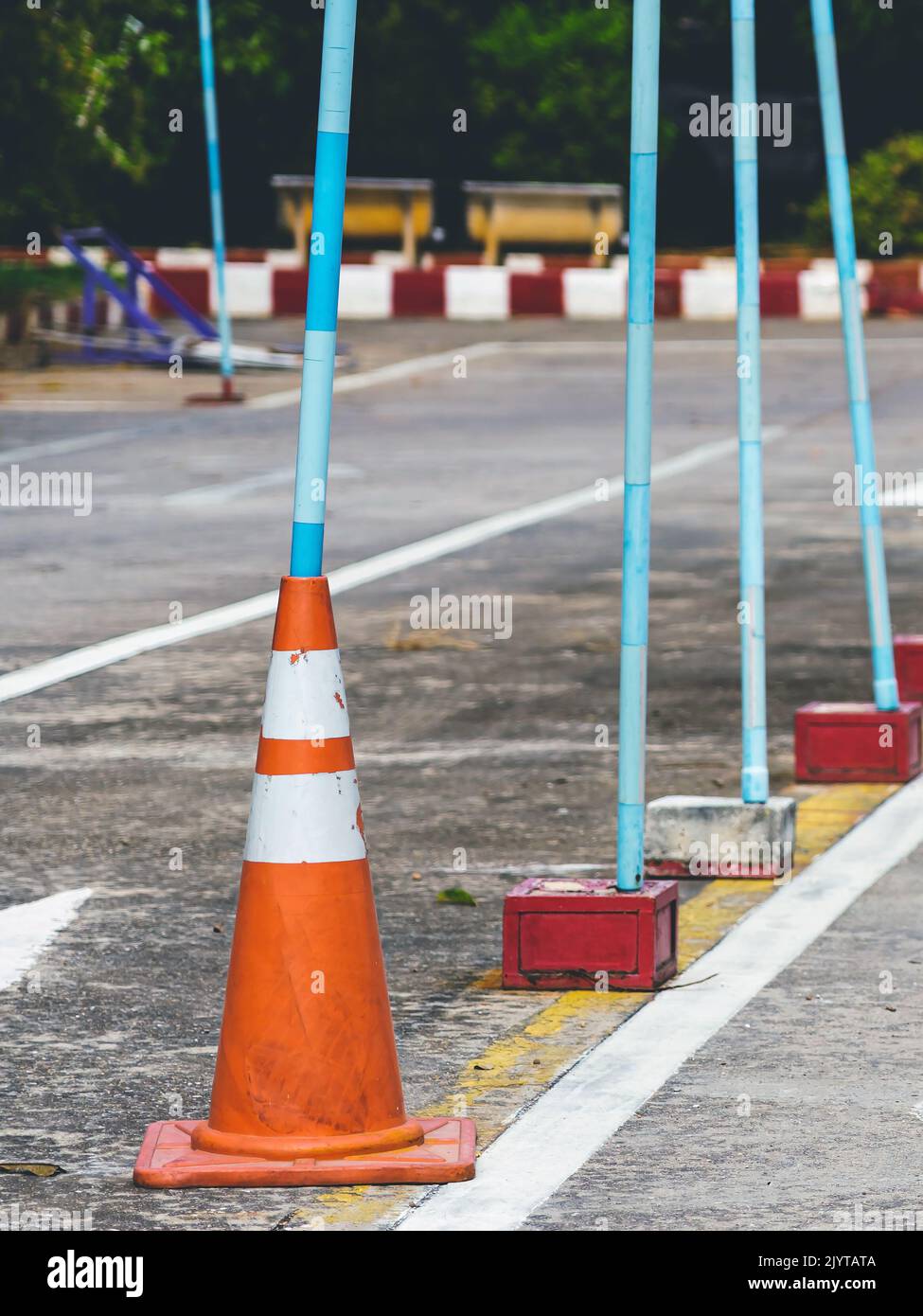 Driving test and training area with simulate test for driving license ...