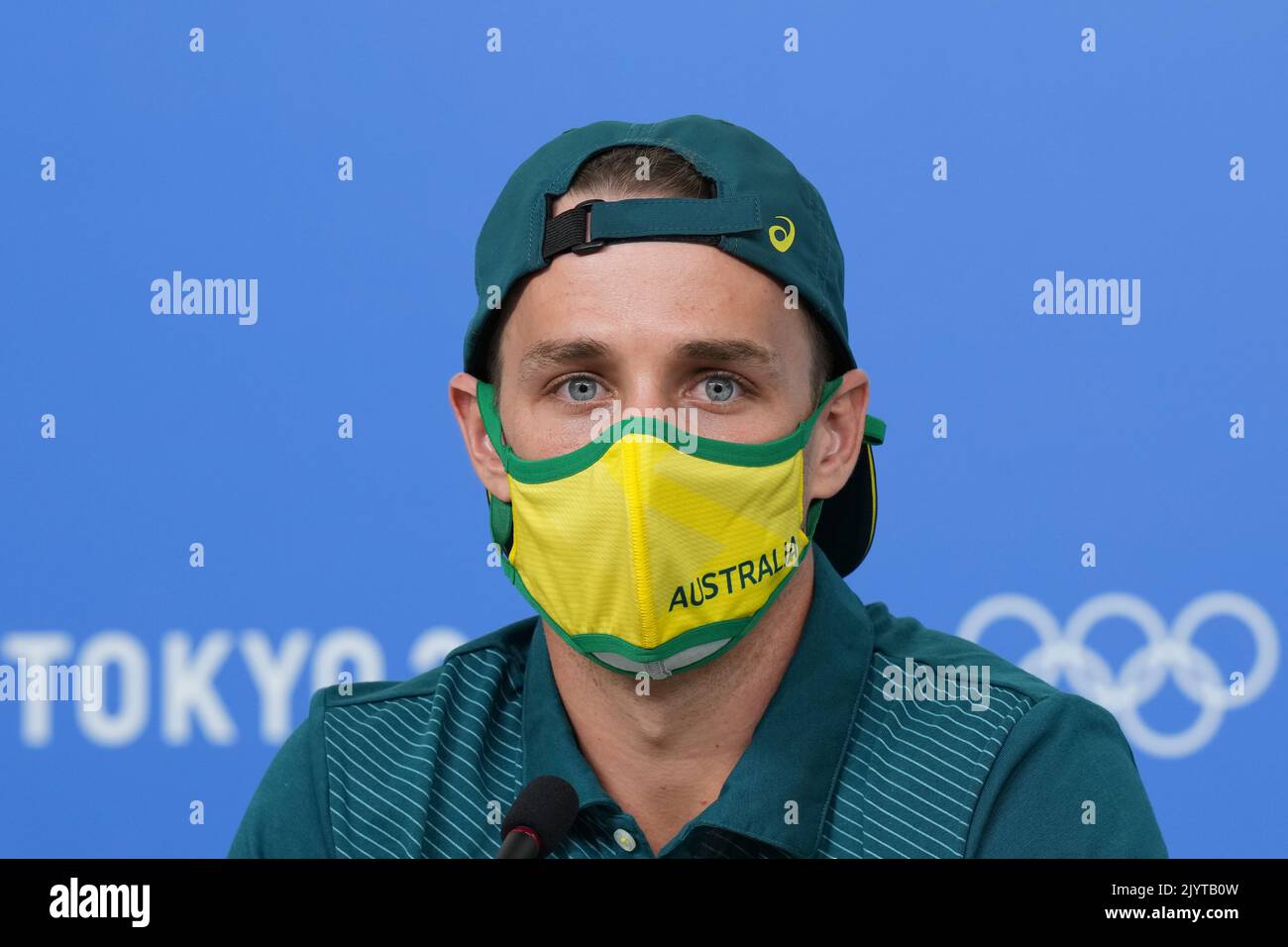 BMX Freestyle Gold medal winner Logan Martin of Australia during a ...