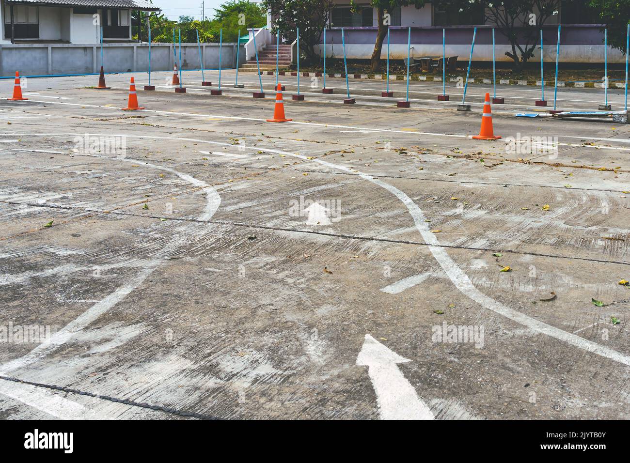 Driving test and training area with simulate test for driving license ...