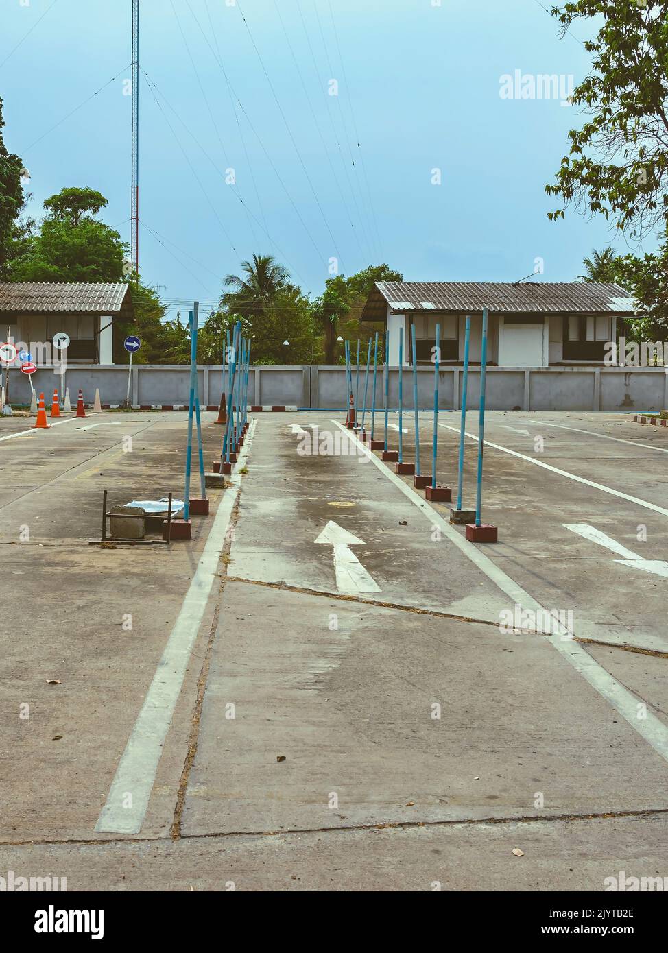 Driving test and training area with simulate test for driving license ...