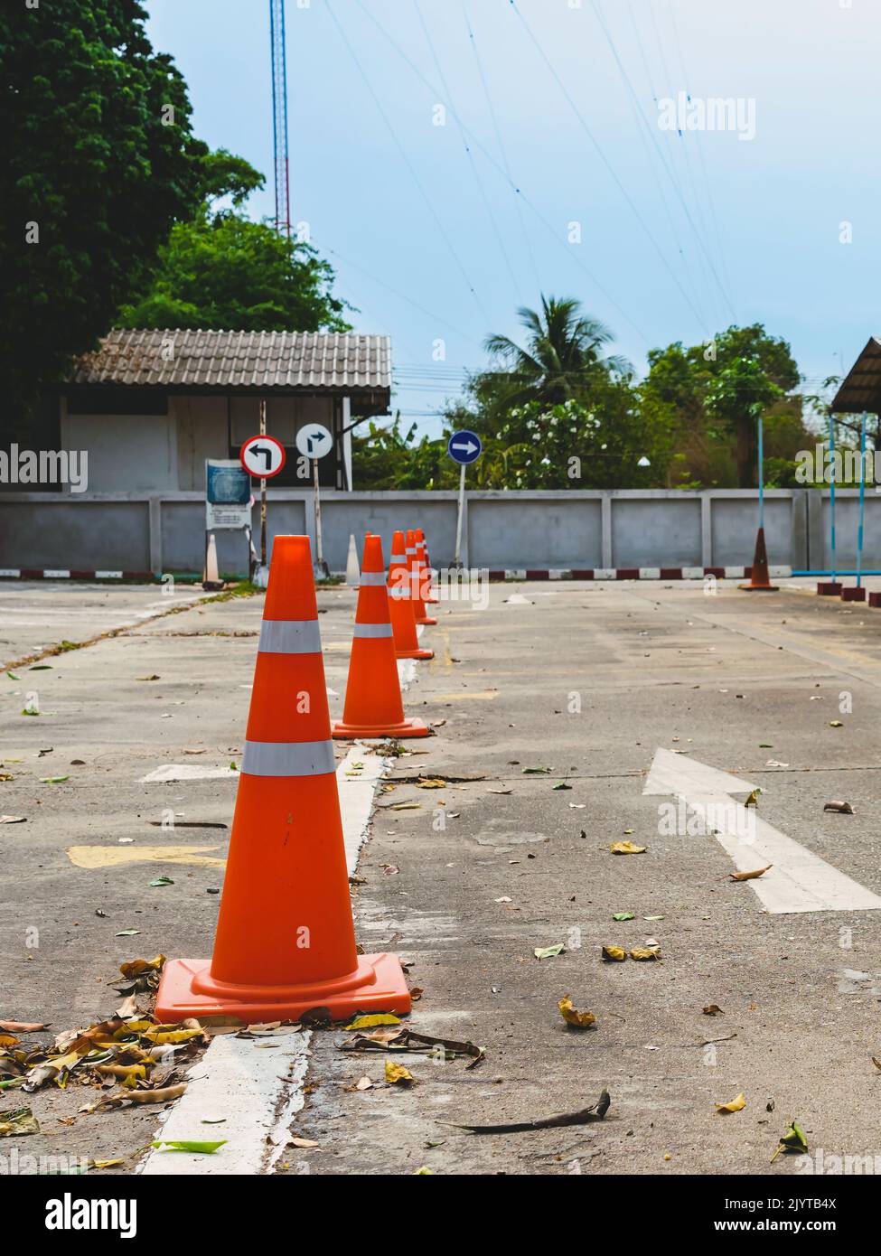 Driving test and training area with simulate test for driving license ...