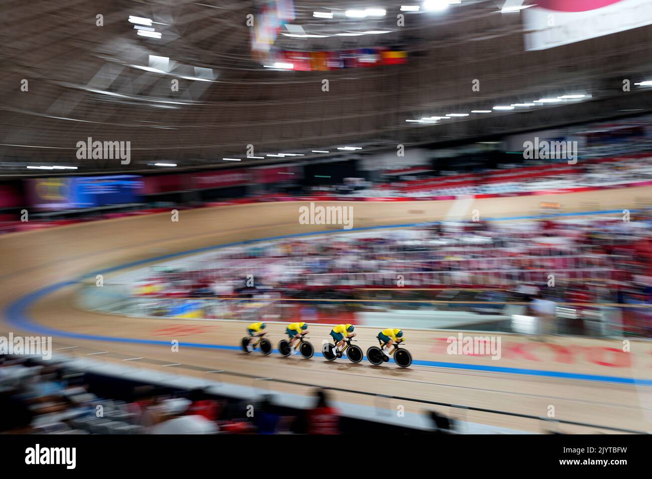 Australia’s Women’s Team Pursuit team of Georgia Baker, Anne Edmondson ...