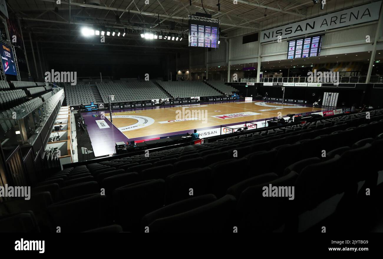 A general view of Nissan Arena during the Super Netball Round 13 match ...