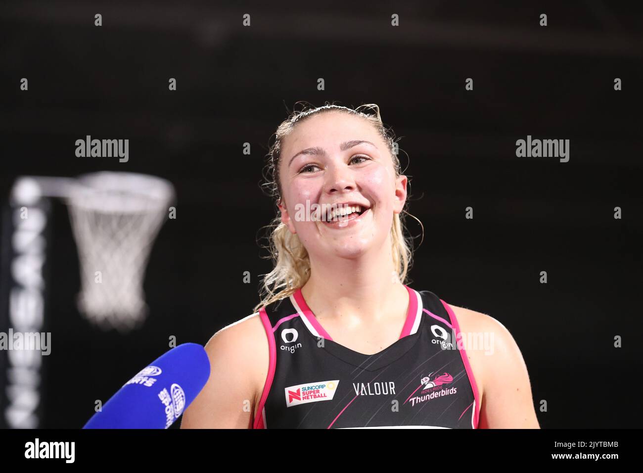 Georgie Horjus of the Thunderbirds reacts after victory during the ...