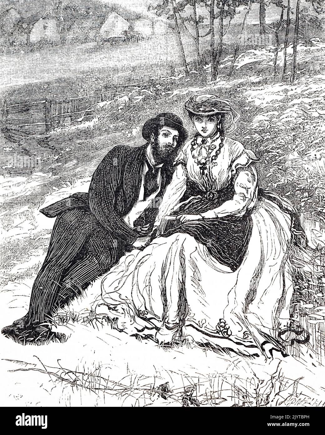 Illustration depicting a couple. Illustrated by William Small (1843 ...