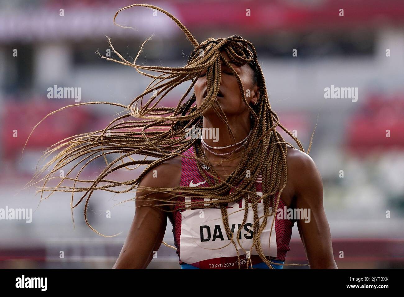 Tara Davis of the USA during the Women’s Long Jump Final at the Olympic ...
