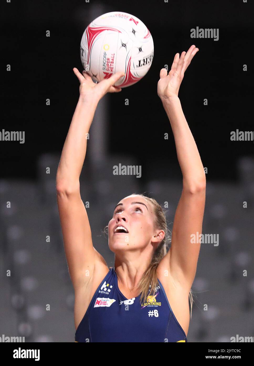 Cara Koenen of the Lightning in action during the Round 13 Super ...