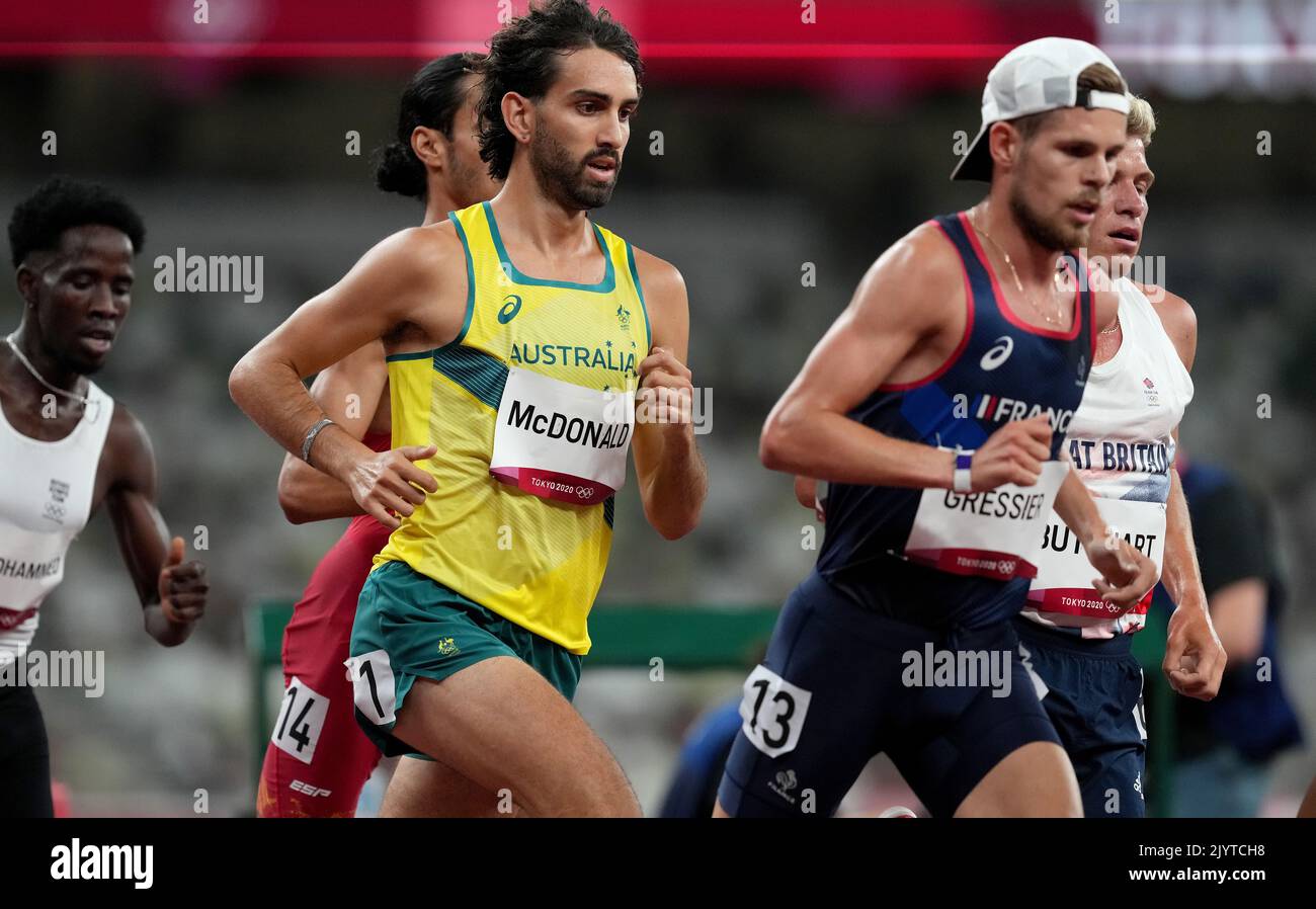 Australia’s Morgan McDonald in the Mens 5000m heats at the Olympic ...