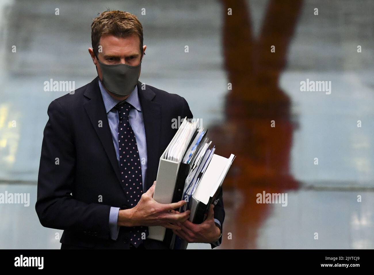 Acting Leader of the House Christian Porter arrives during House of ...