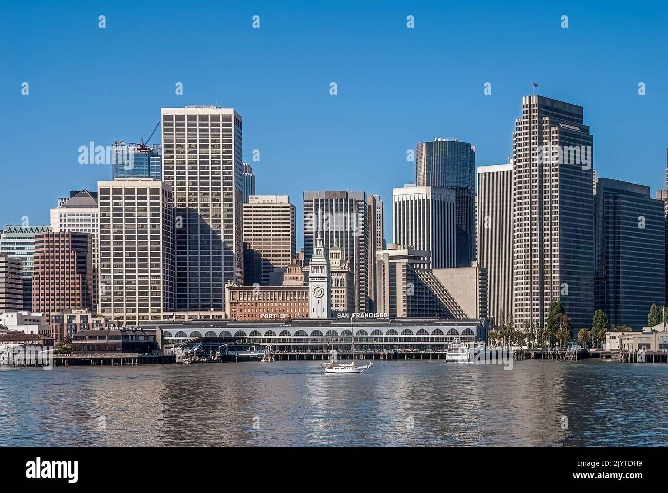 San Francisco waterfront as seen from the ocean Stock Photo - Alamy