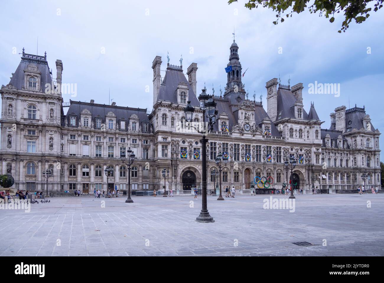 The Hôtel de Ville, the city hall of Paris, France Stock Photo - Alamy