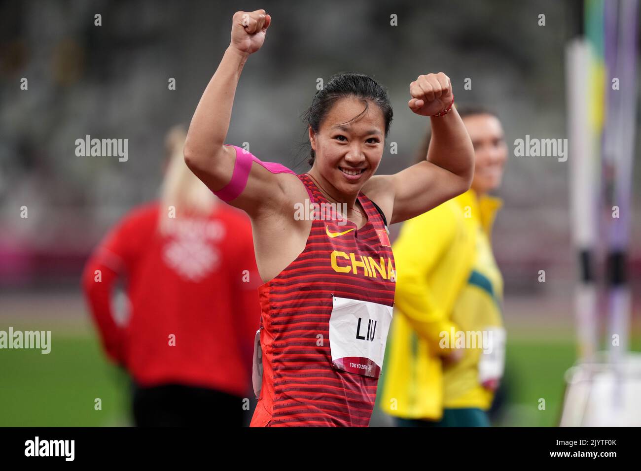Liu Shiying of China reacts after winning the gold medal in the Women’s ...