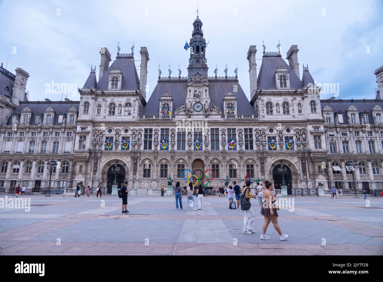 The Hôtel de Ville, the city hall of Paris, France Stock Photo - Alamy