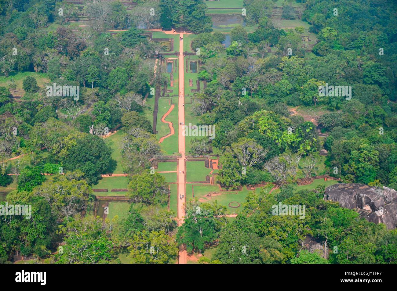 The gardens of the capital (477-495) of king Kasyapa viewed from the ...