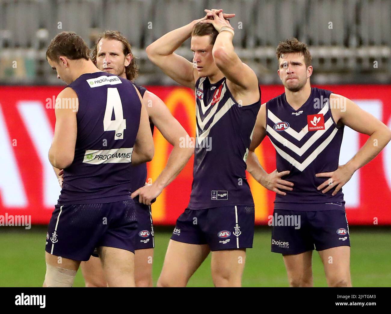 Sean Darcy, David Mundy, Matt Taberner and Luke Ryan of the Dockers ...