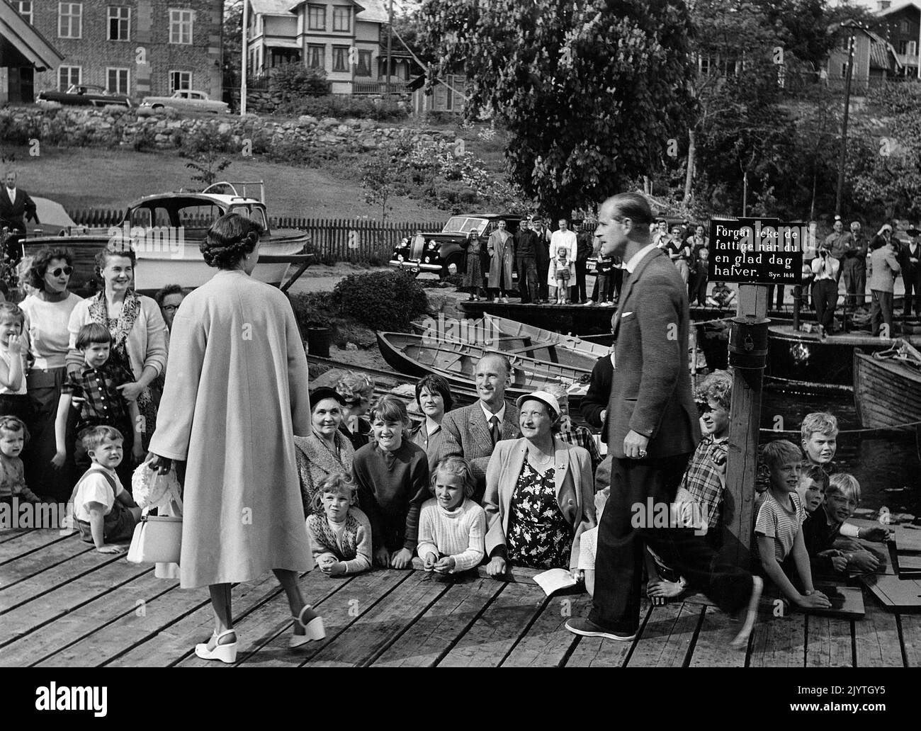 Queen elizabeth prince philip 1956 hi-res stock photography and images ...