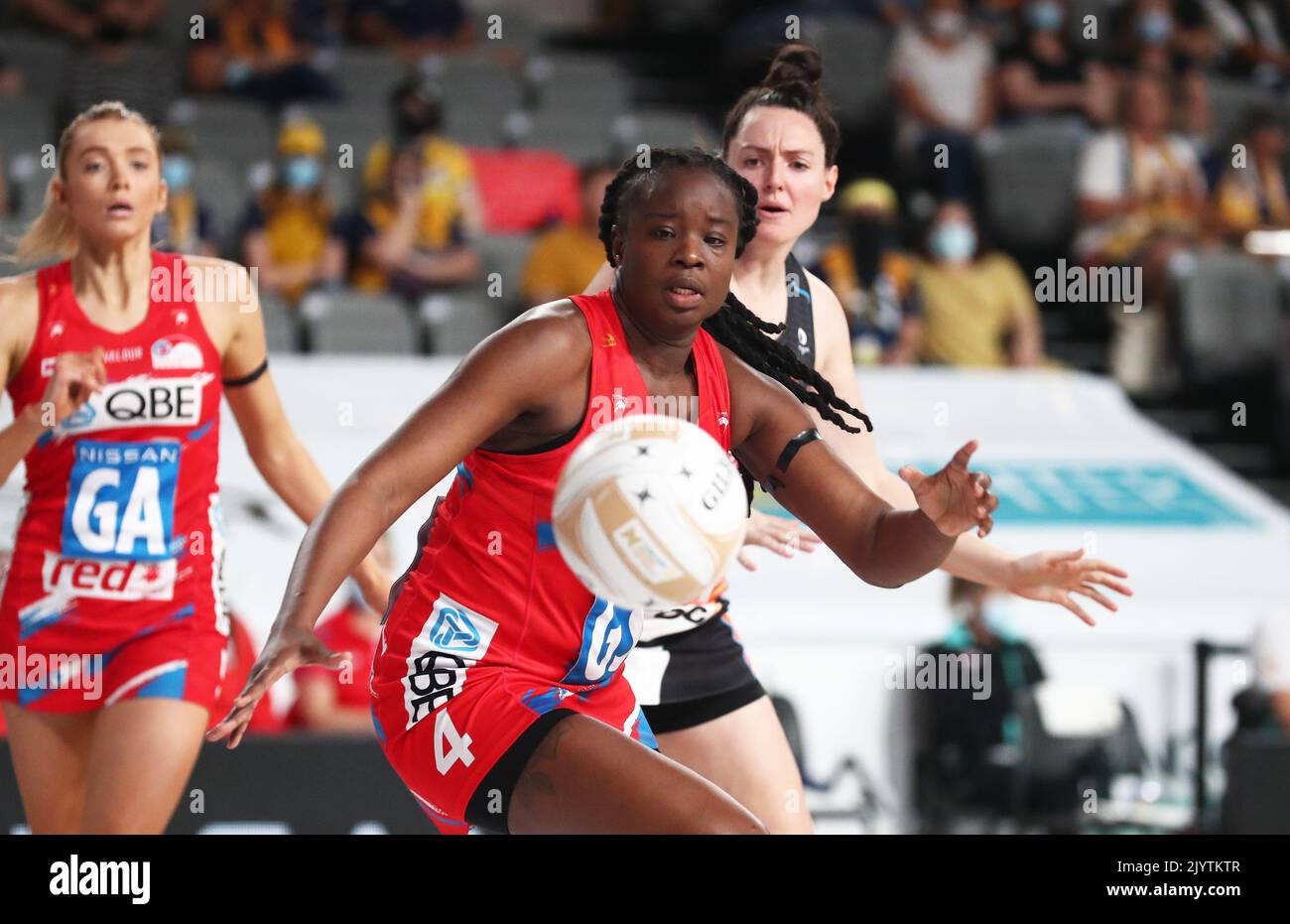 Sam Wallace of the Swifts in action during the Super Netball Semi-Final ...