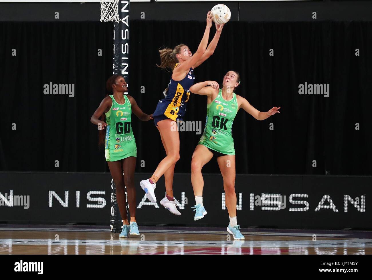 Cara Koenen of the Lightning in action during the Super Netball Semi ...