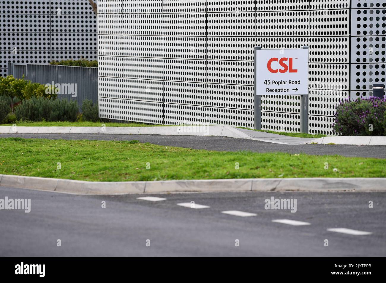 Signage for CSL is seen in Melbourne, Wednesday, August 18, 2021 ...