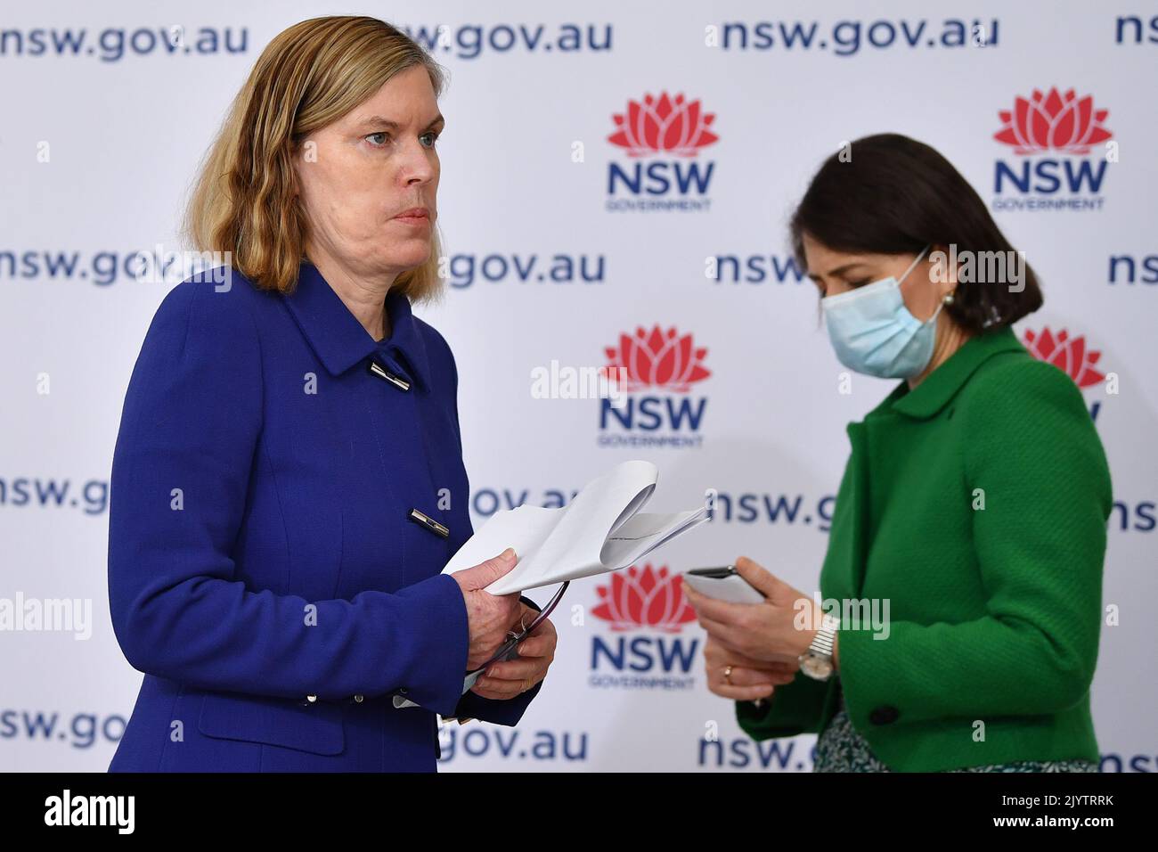 NSW Chief Health Officer Kerry Chant (left) and NSW Premier Gladys ...