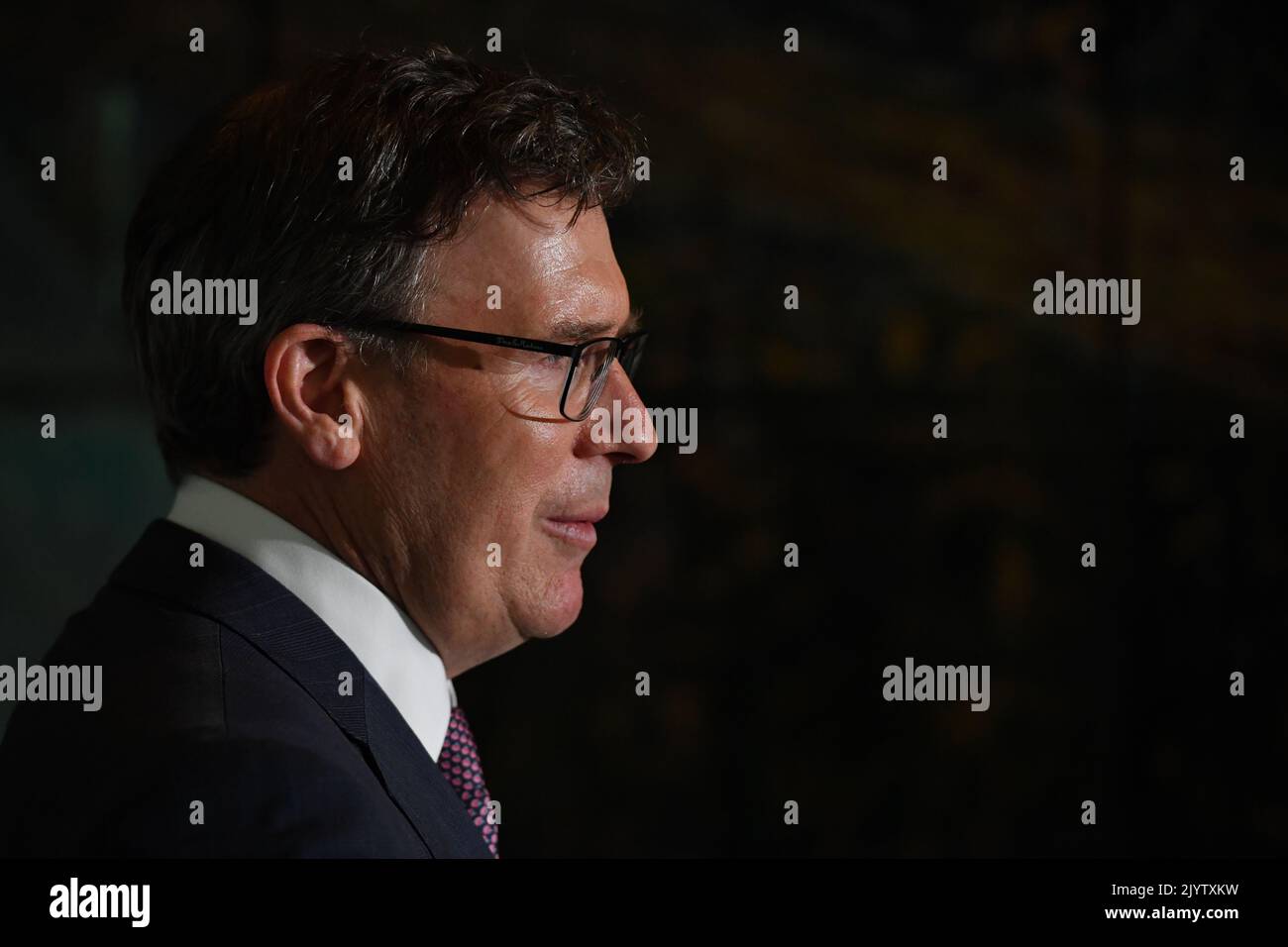 Minister for Education Alan Tudge at a press conference at Parliament ...