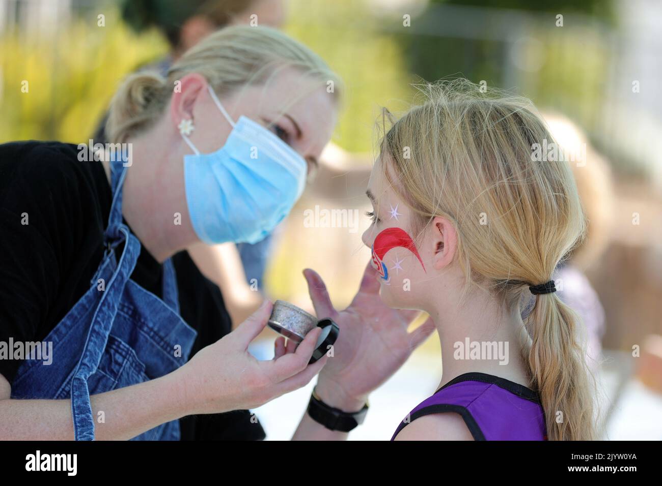 Fans are seen before the Super Netball Grand Final match between GIANTS ...
