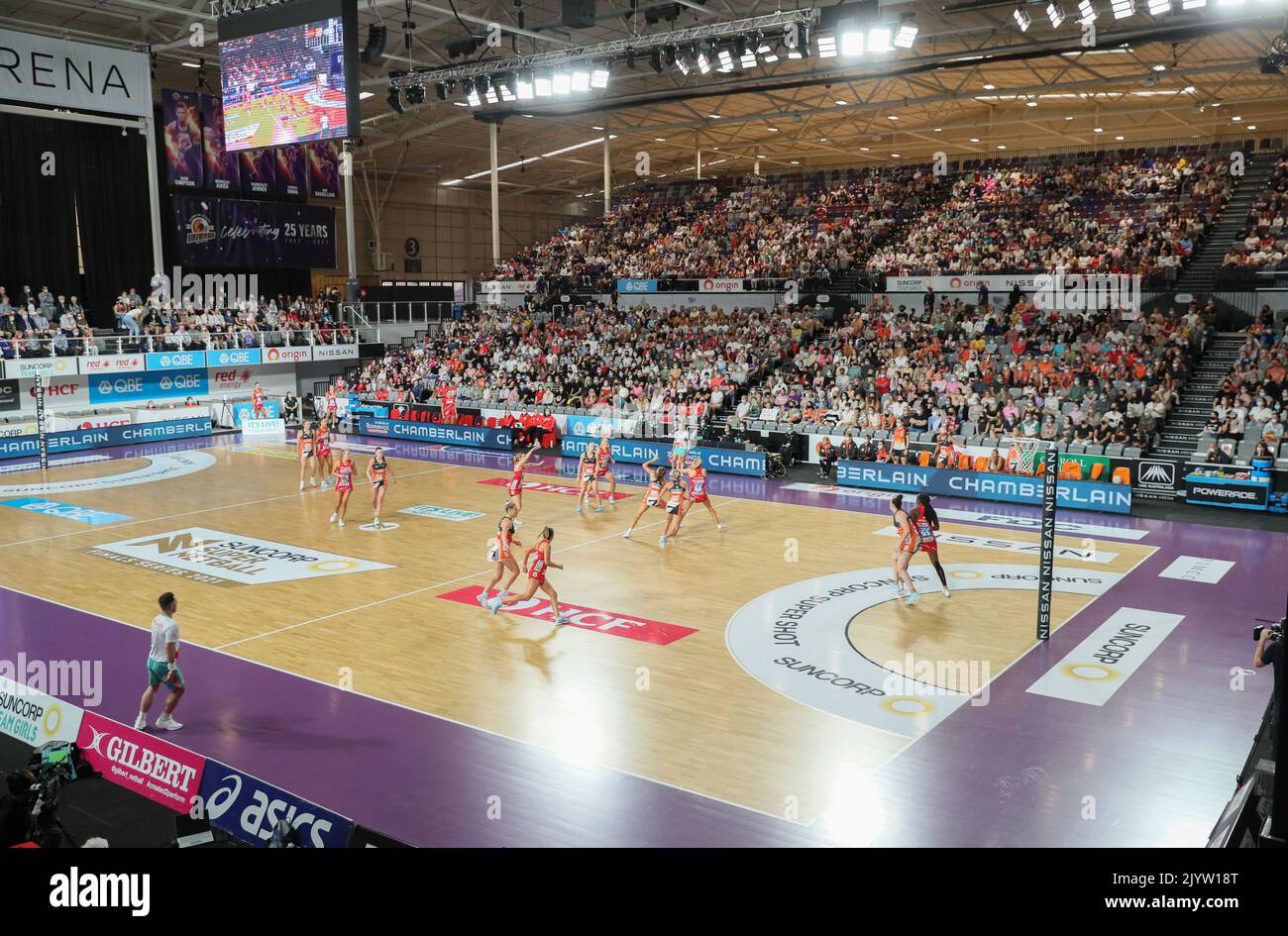 A general view during the Super Netball Grand Final match between ...