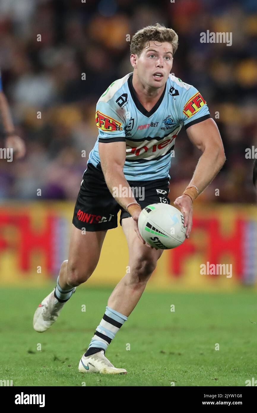 Sharks Blayke Brailey in action during the NRL Round 24 match between ...