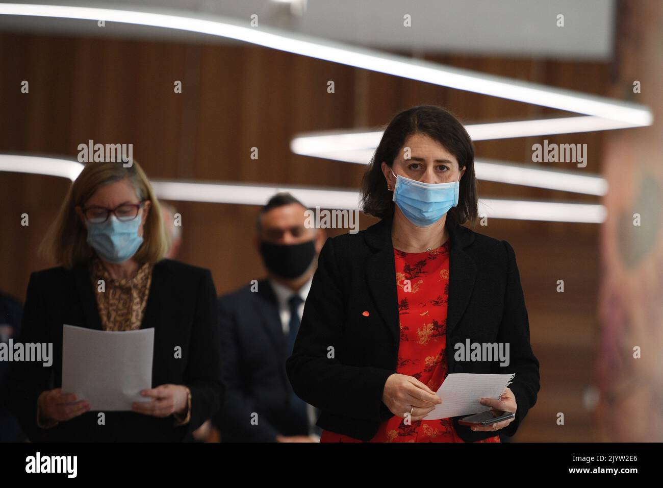 Premier Gladys Berejiklian and NSW Chief Health Officer Dr Kerry Chant ...
