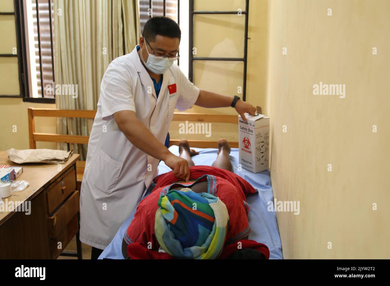 Kigali, Rwanda. 7th Sep, 2022. A medic of the Chinese medical team ...