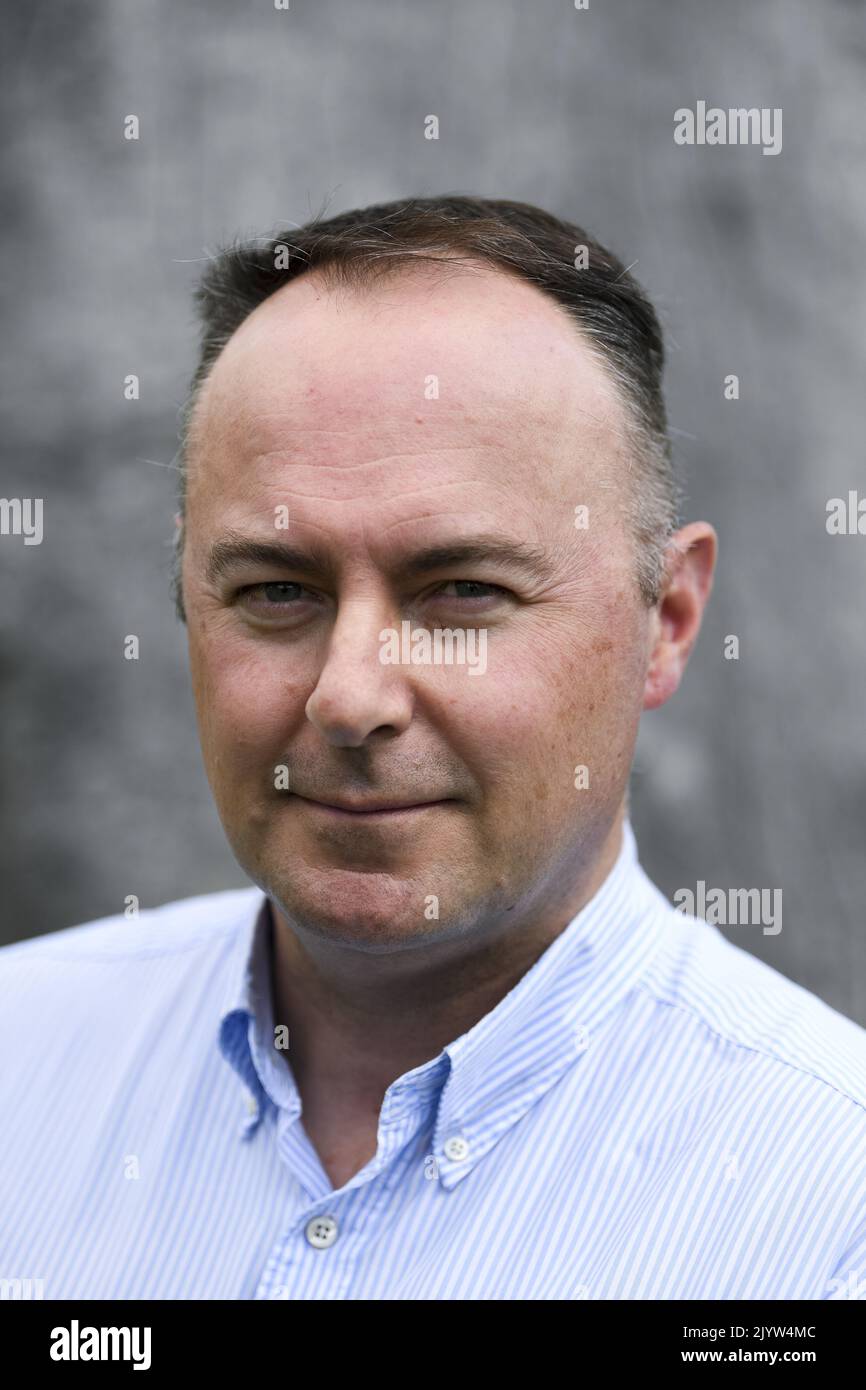 Citadel Group CEO Mark McConnell poses for photographs in Canberra ...
